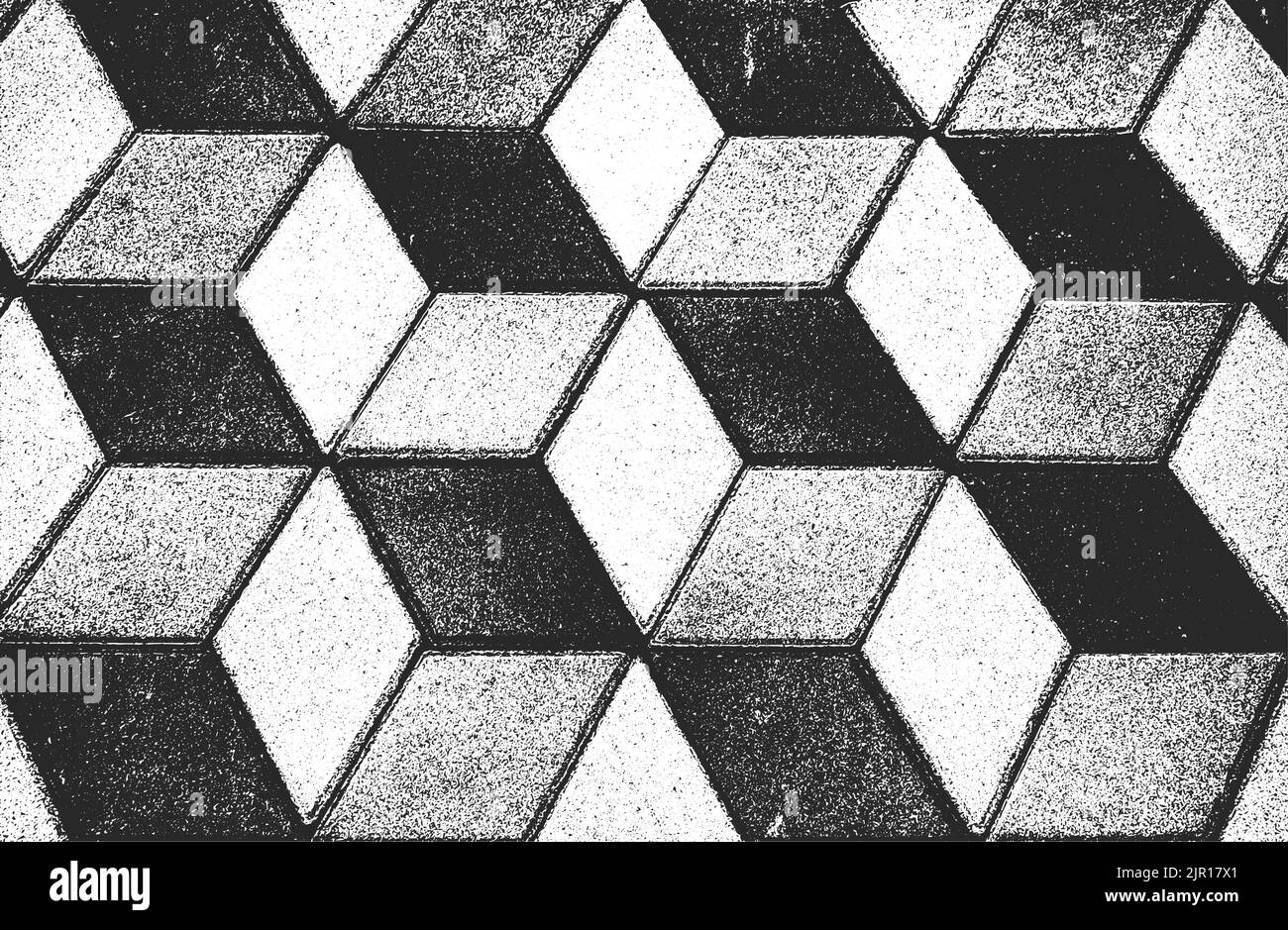 Distressed overlay texture of ceramic tiles, mosaic, paving stones with ...