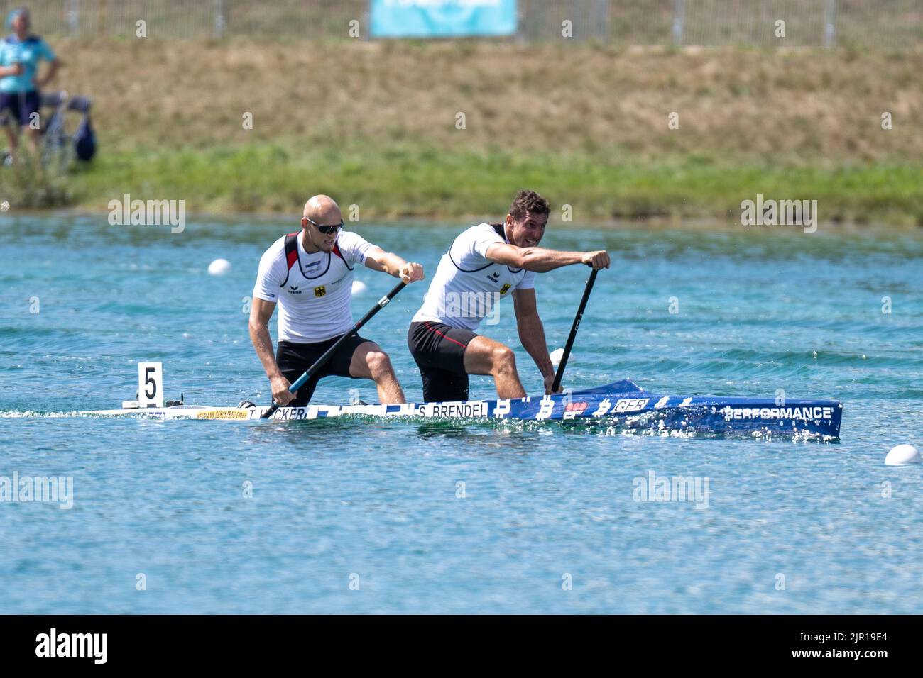 Bavaria, Oberschleißheim: 21 August 2022, Canoe: European Championship ...