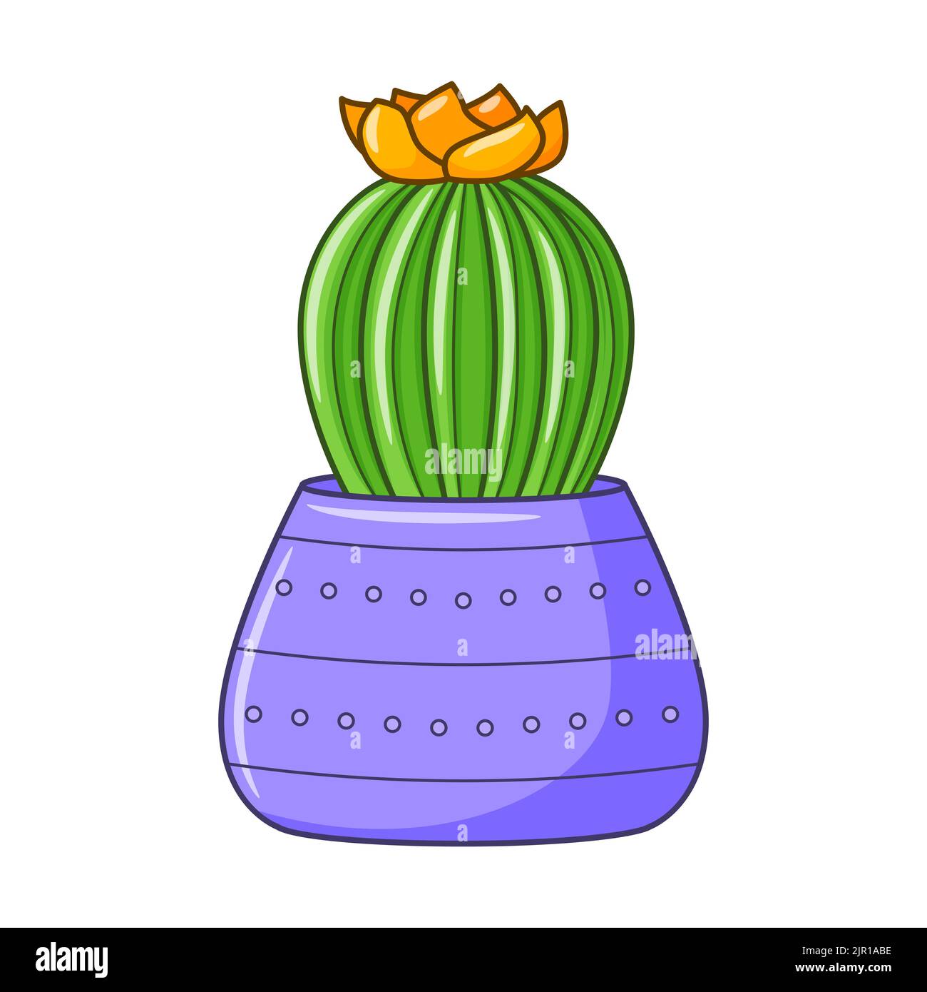 Cartoon nature plant cactus Stock Vector Images - Alamy