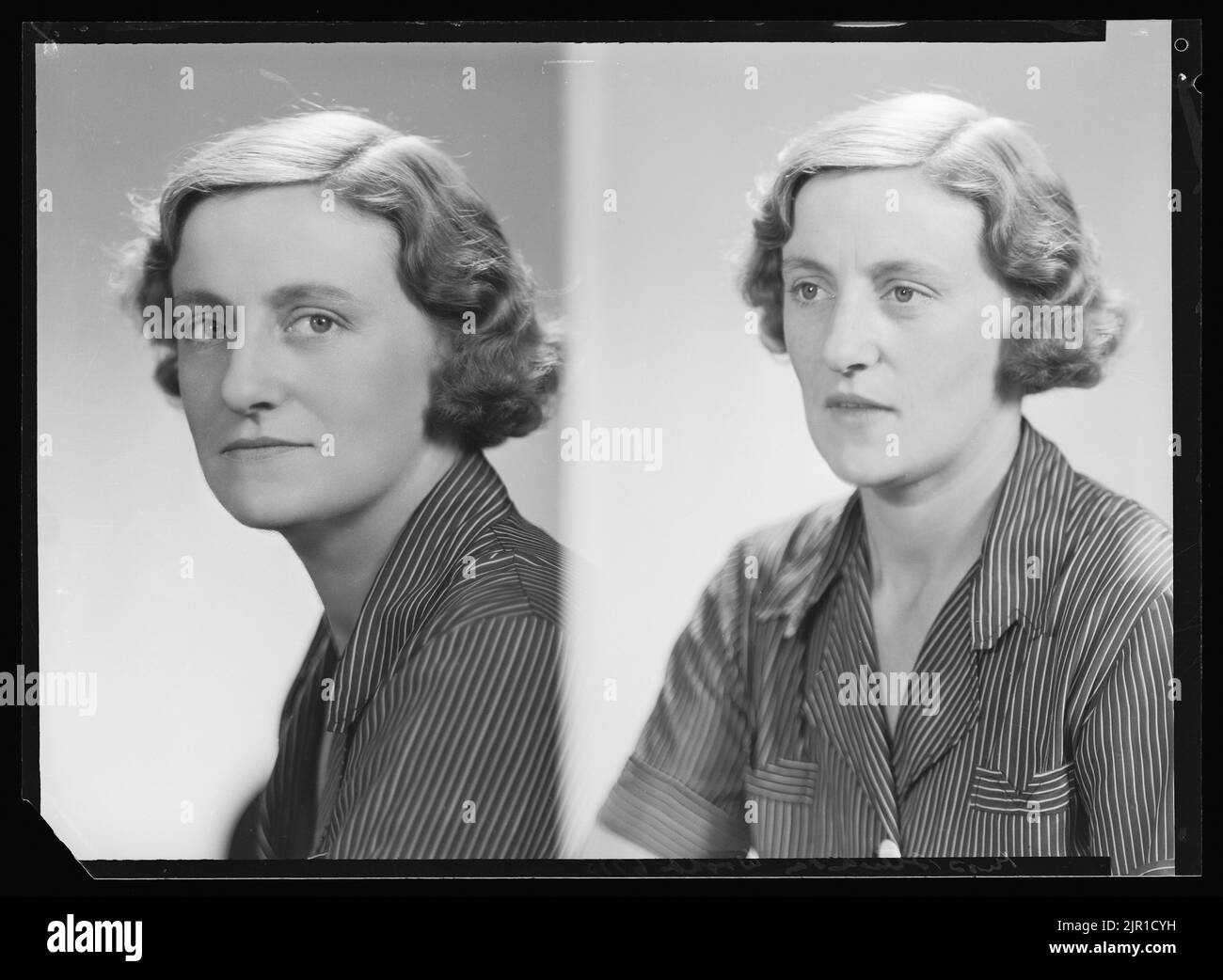 Miss DM Stevenson-Wright, 15 April 1939, Wellington, by Spencer Digby ...