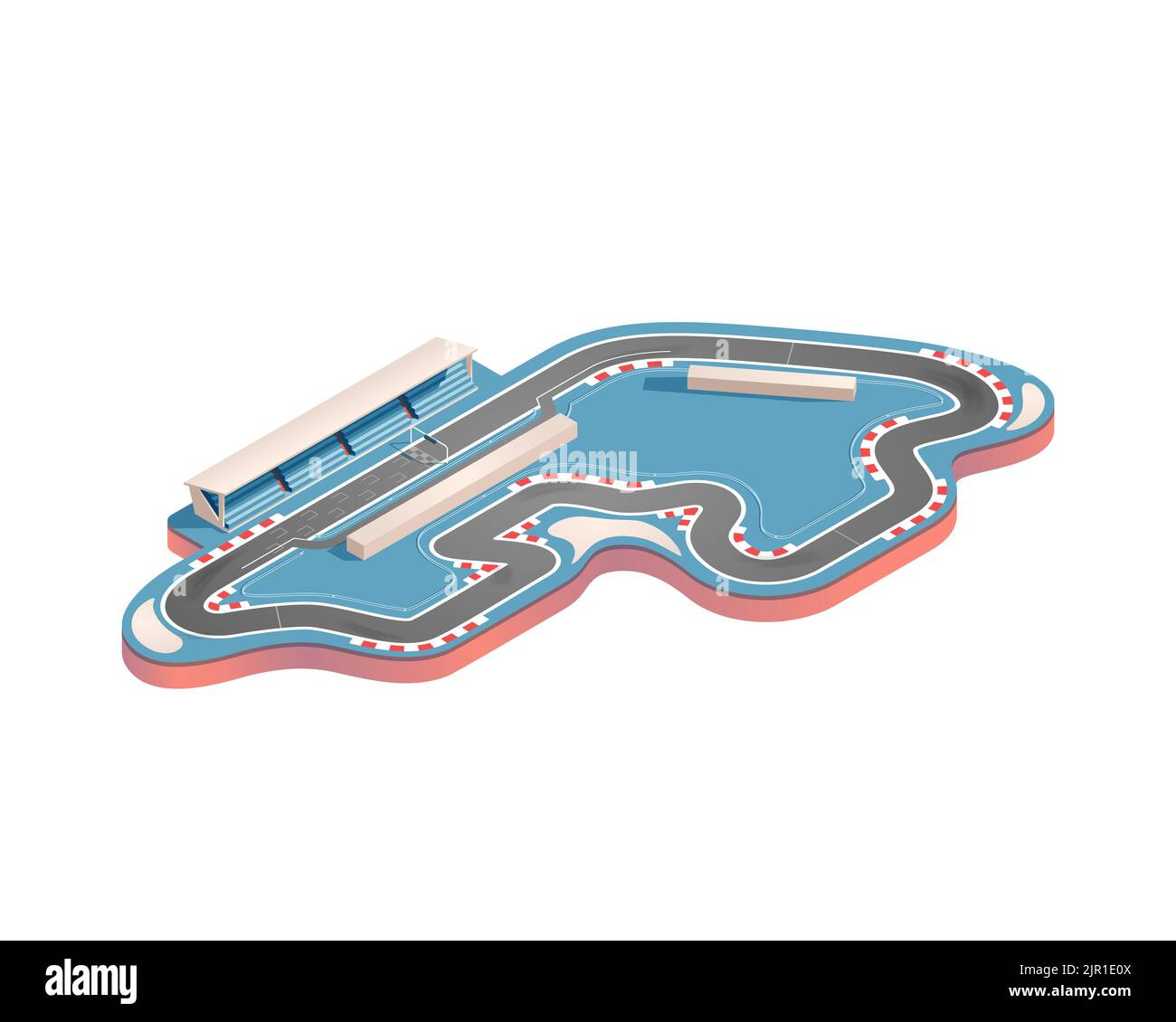 Race track isometric. Vector illustration of an isometric racing ... Race track isometric. Vector illustration of an isometric racing ...