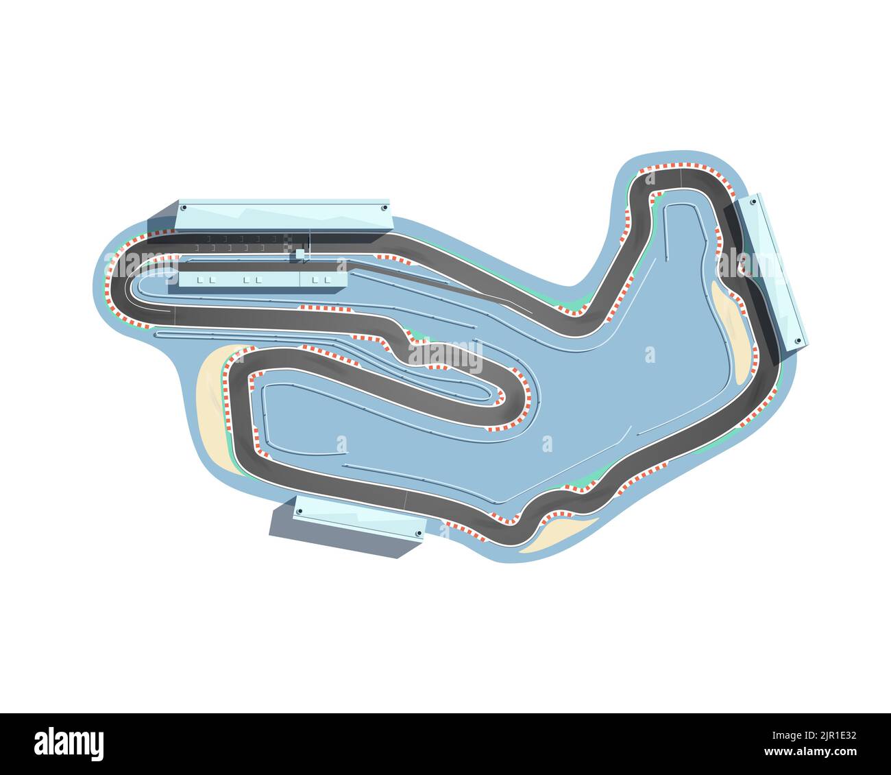 Gravel pit view Stock Vector Images - Alamy