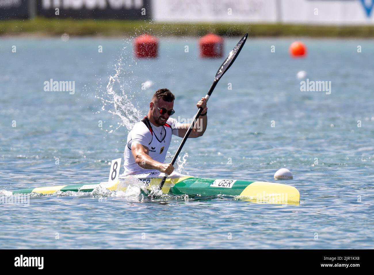 Bavaria, Oberschleißheim: 21 August 2022, Canoe: European Championship ...