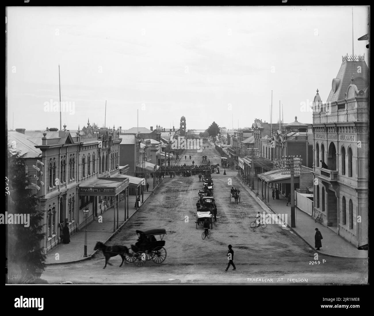 Trafalgar Street, Nelson, 1904-1906, Dunedin, by Muir & Moodie Stock ...