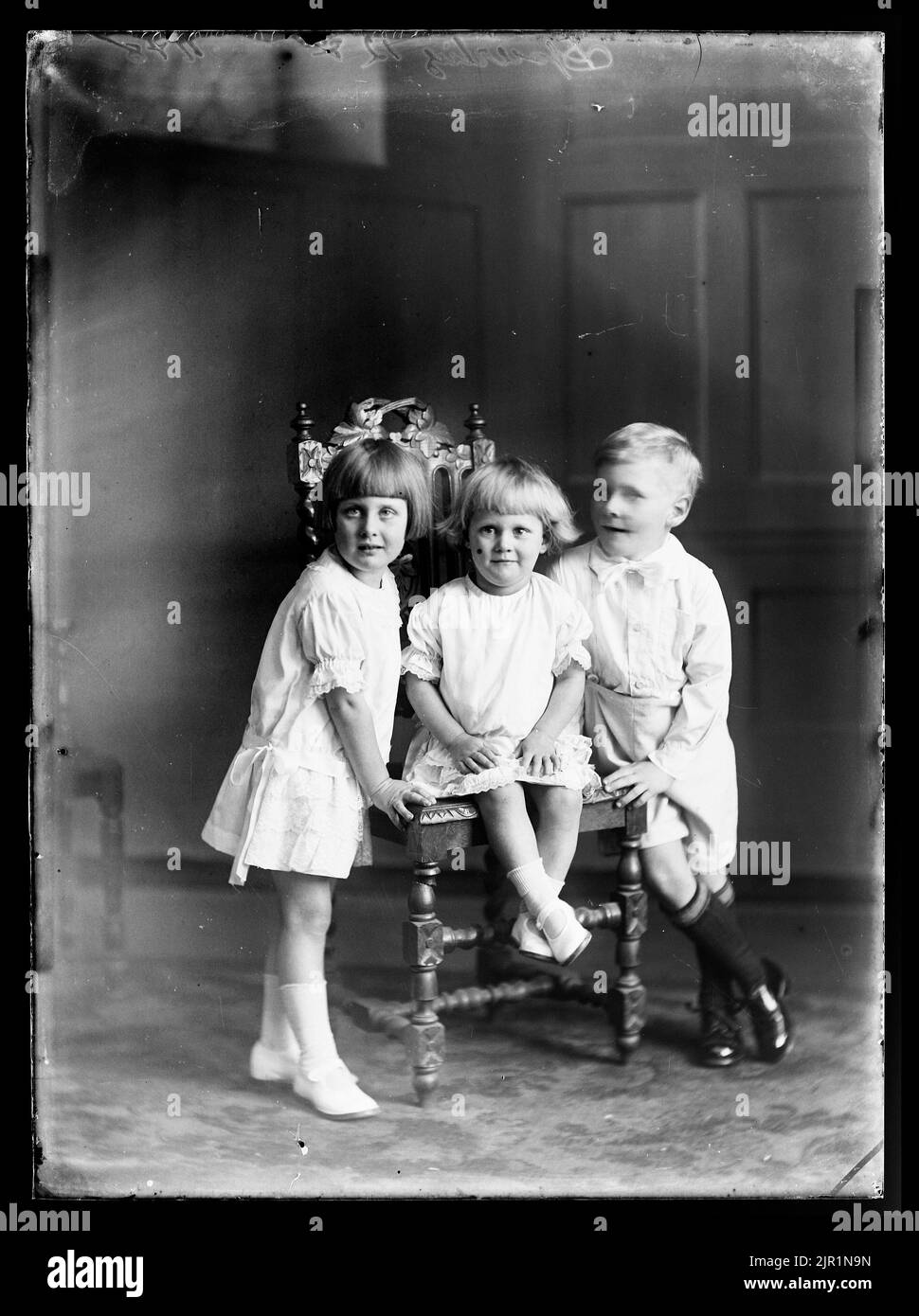 Spierling children, circa 1924, Wellington, by Berry & Co Stock Photo ...