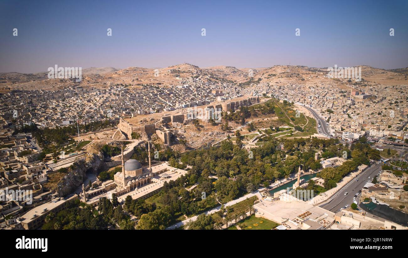 Aerial view of Sanliurfa Castle Stock Photo - Alamy