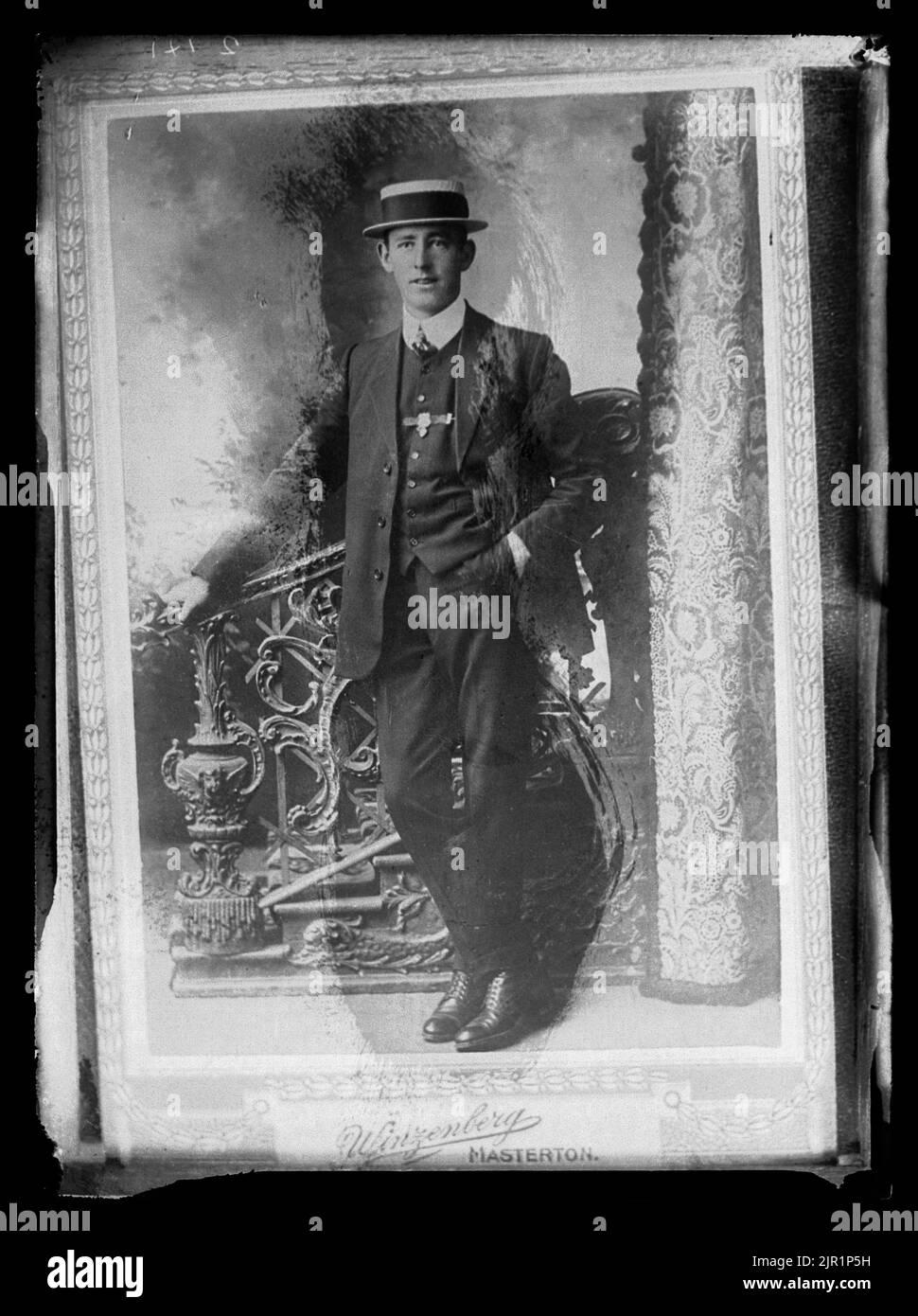 Copy of a portrait of a man, circa 1920, Wellington, by Berry & Co ...