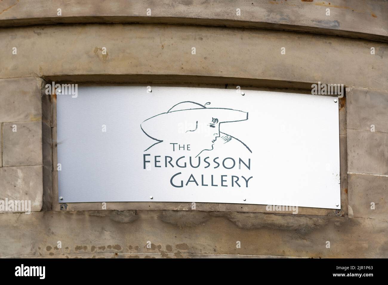 The Fergusson Gallery sign, Perth, Scotland, UK Stock Photo - Alamy