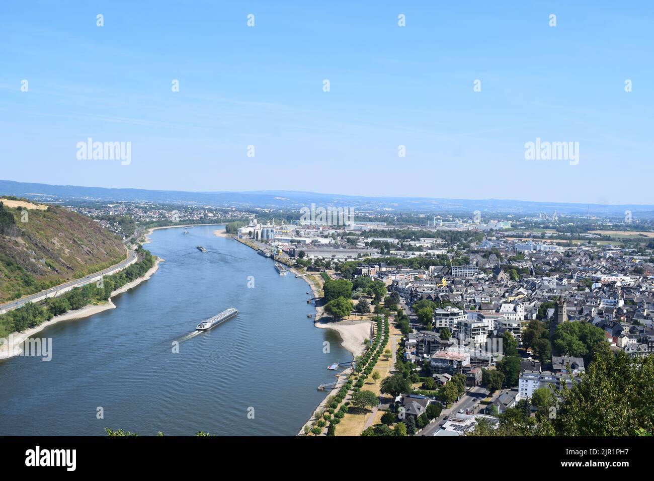 ships on the Rhine Stock Photo - Alamy