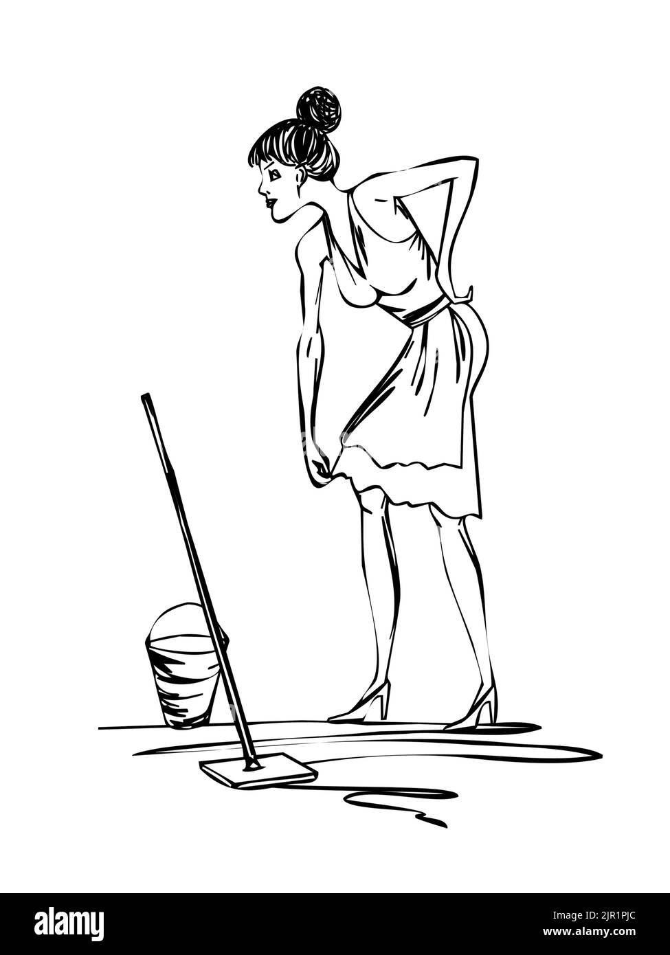 Frau vector vectors hi-res stock photography and images - Alamy