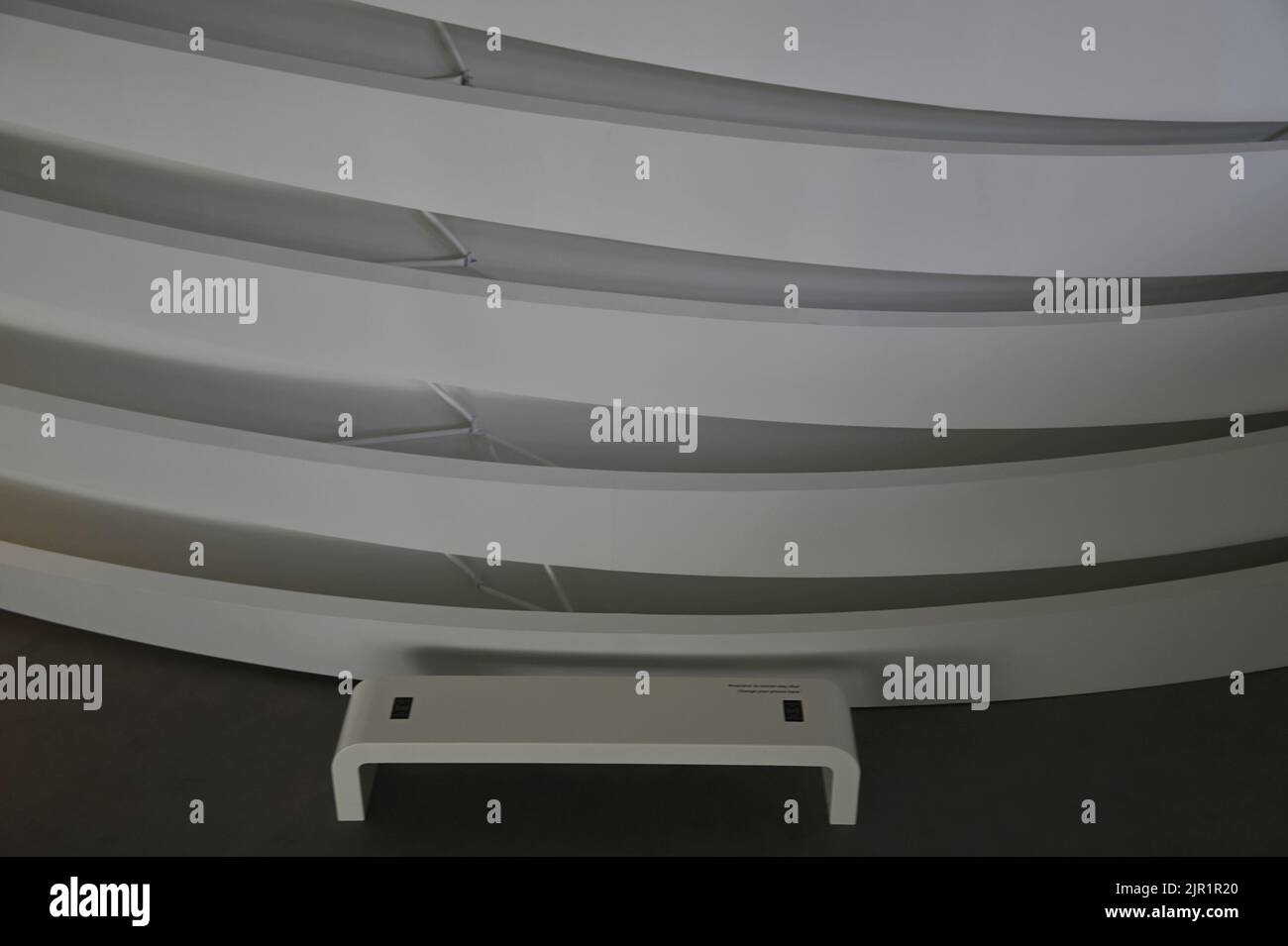 White futuristic side panels made with recycled materials at Ellinikon ...