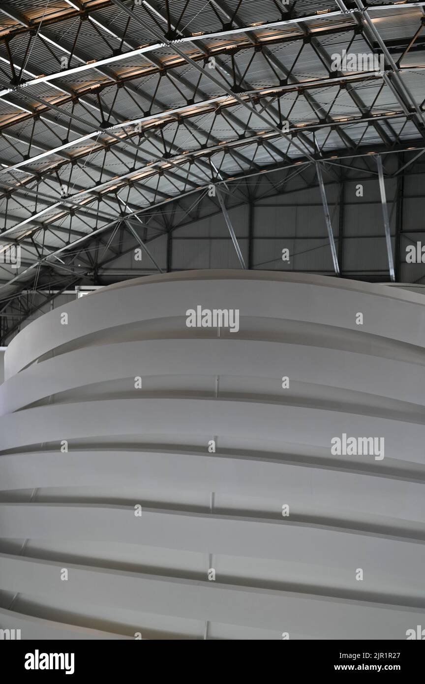 Interior view of Ellinikon Experience Park with a futuristic Dome made ...