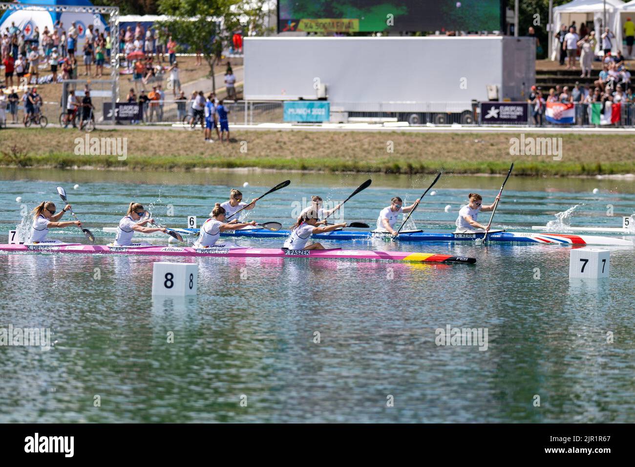 Bavaria, Oberschleißheim: 21 August 2022, Canoe: European Championship ...