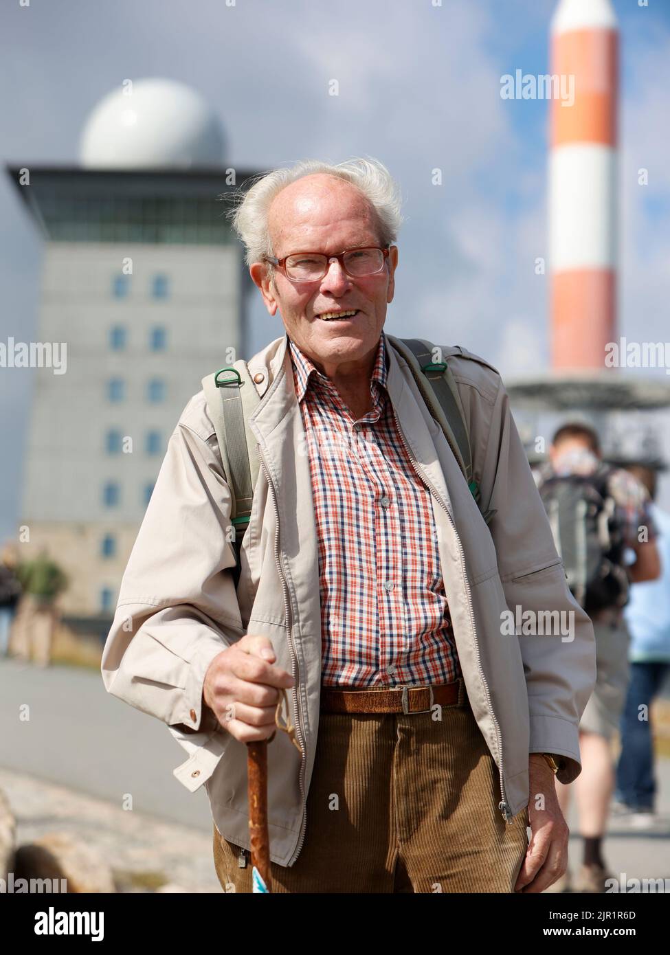 Schierke, Germany. 21st Aug, 2022. Extreme hiker and hiking guide Benno ...