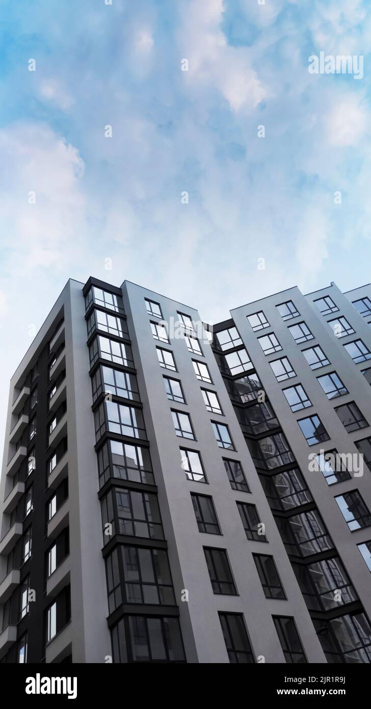 looking up to skyscrapers and sky, background Stock Photo - Alamy