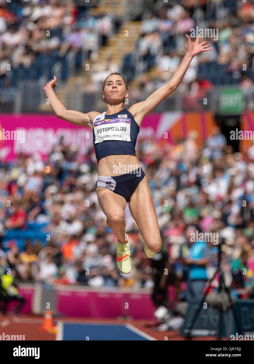 Filippa Fotopoulou of Cyprus competing in the women’s long jump at the ...