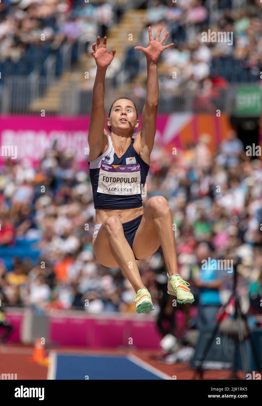 Filippa Fotopoulou of Cyprus competing in the women’s long jump at the ...