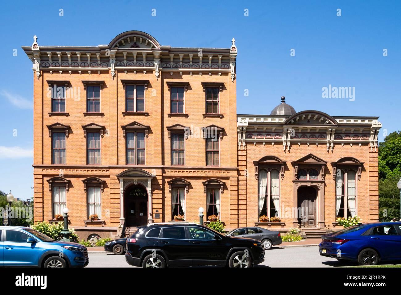 Saratoga Springs, NY - USA - Aug 3, 2022 A landscape view of the ...