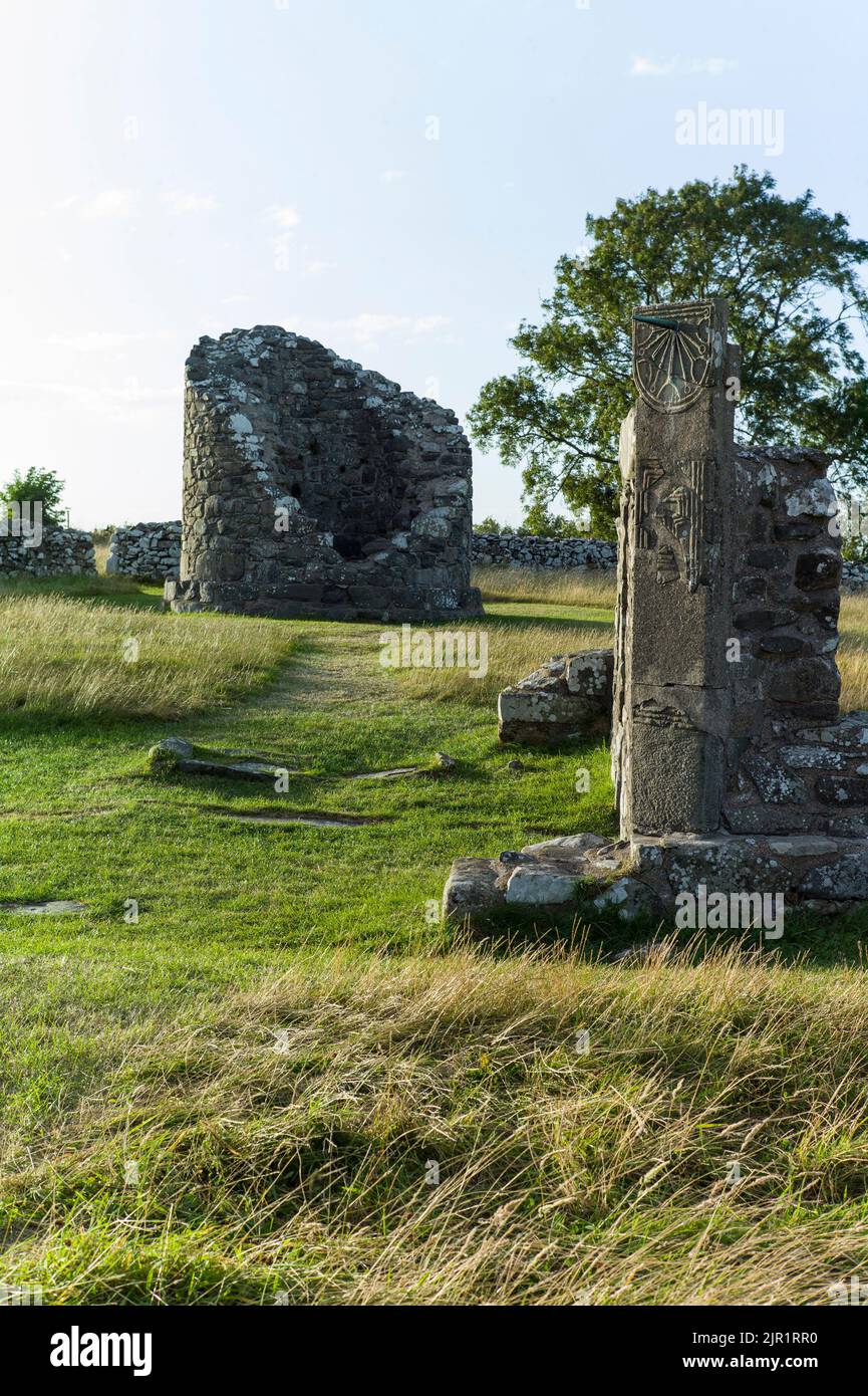 Evening light at Nendrum Stock Photo - Alamy