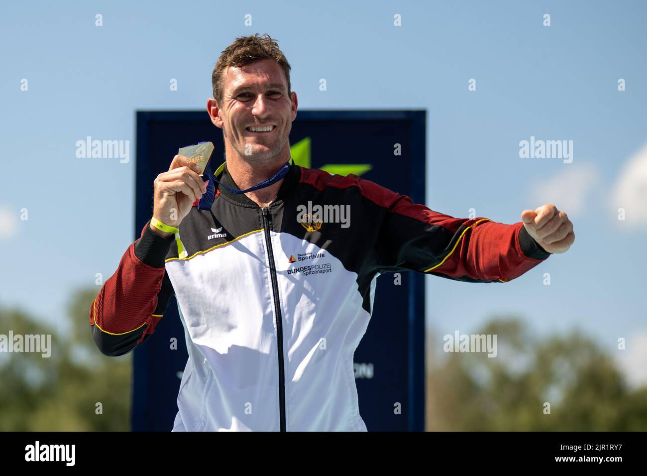 20 August 2022, Bavaria, Oberschleißheim: Canoe: European Championship ...