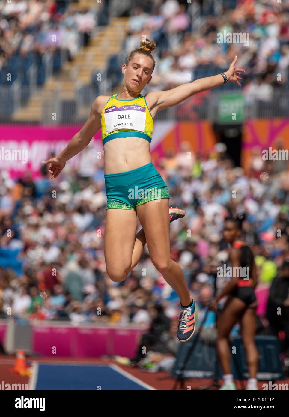 Samantha Dale of Australia competing in the women’s long jump at the ...
