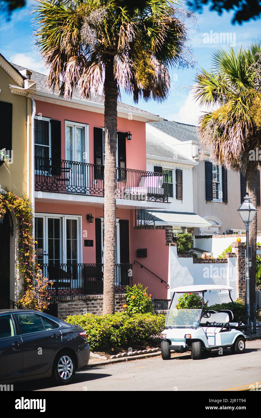 Rainbow Row, Charleston South Carolina, USA Stock Photo - Alamy