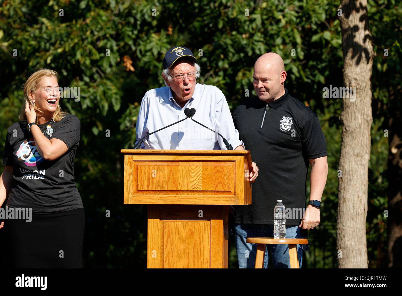 Bernie Sanders rally to support Trade unions which was at the ...