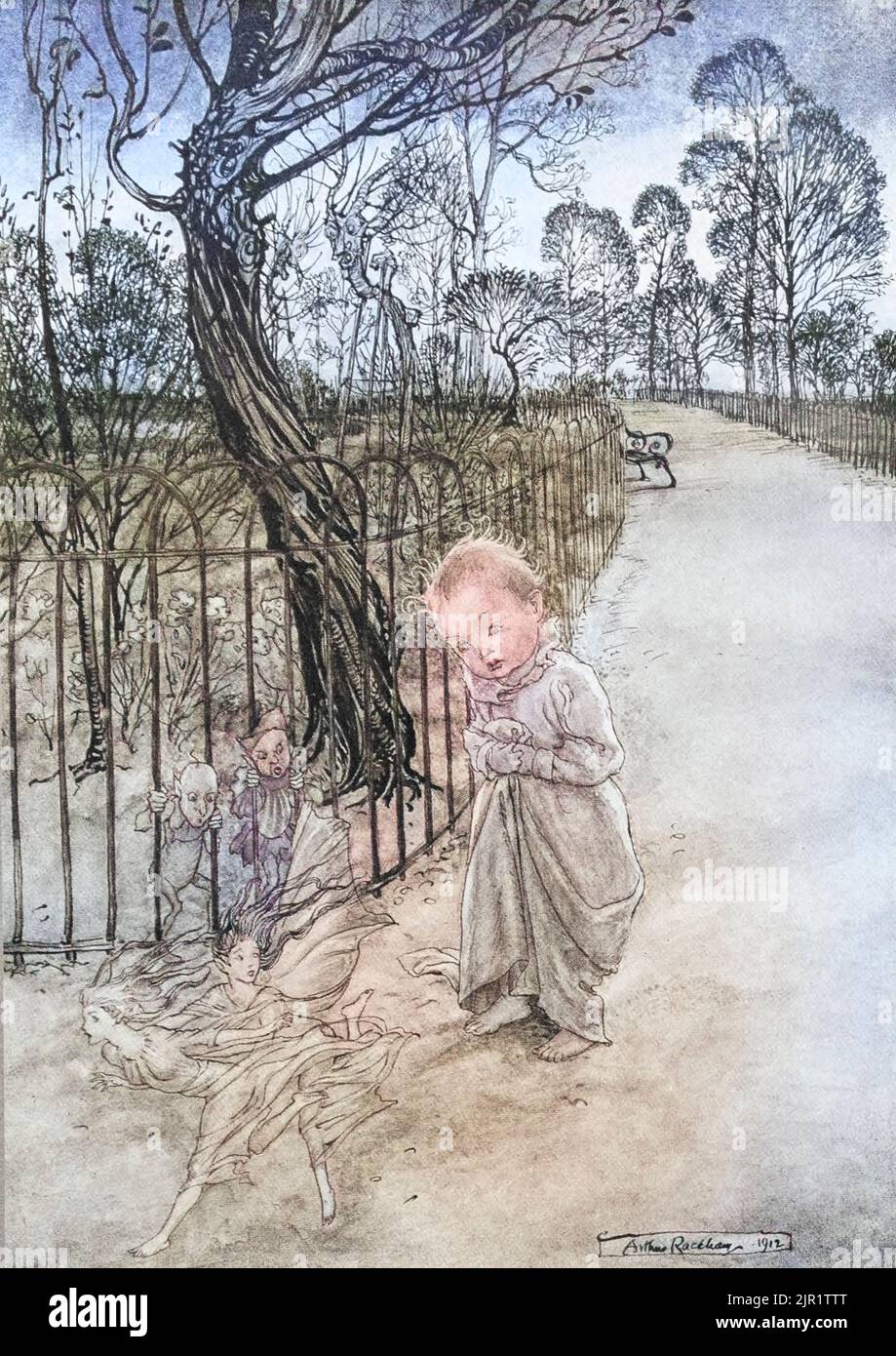 Fairies in Kensington Gardens Frontispiece from the book ' Peter Pan in ...