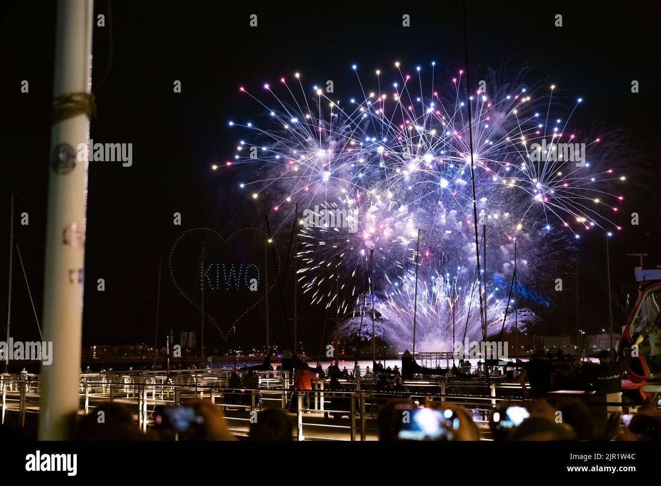 Fireworks from the Kiel Week (Kieler Woche) 2022 Stock Photo - Alamy