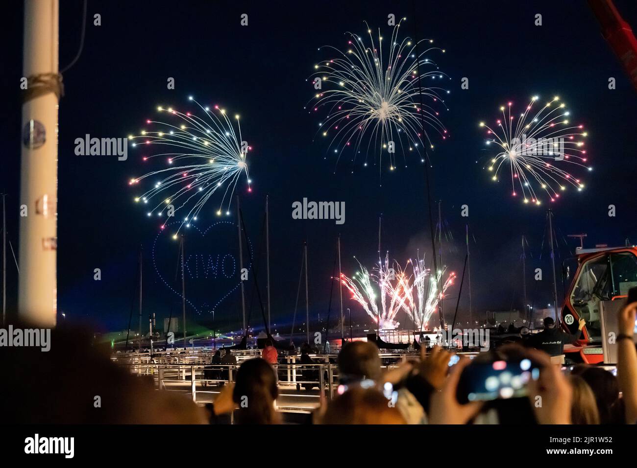 Fireworks from the Kiel Week (Kieler Woche) 2022 Stock Photo - Alamy