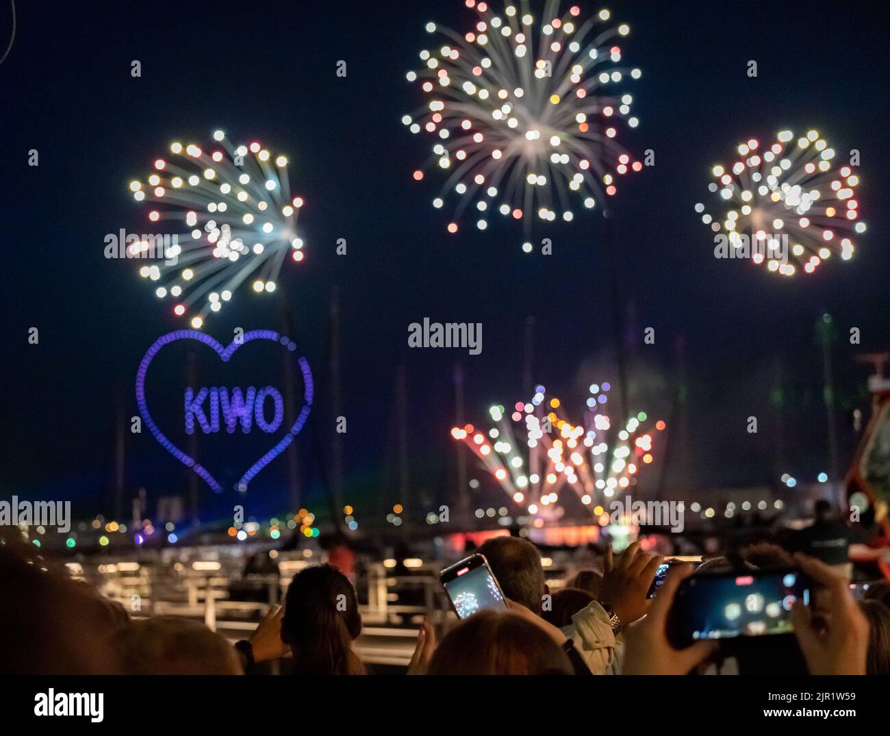 Fireworks from the Kiel Week (Kieler Woche) 2022 Stock Photo - Alamy
