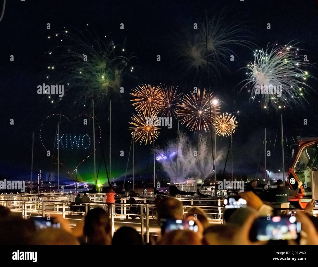 Fireworks from the Kiel Week (Kieler Woche) 2022 Stock Photo - Alamy