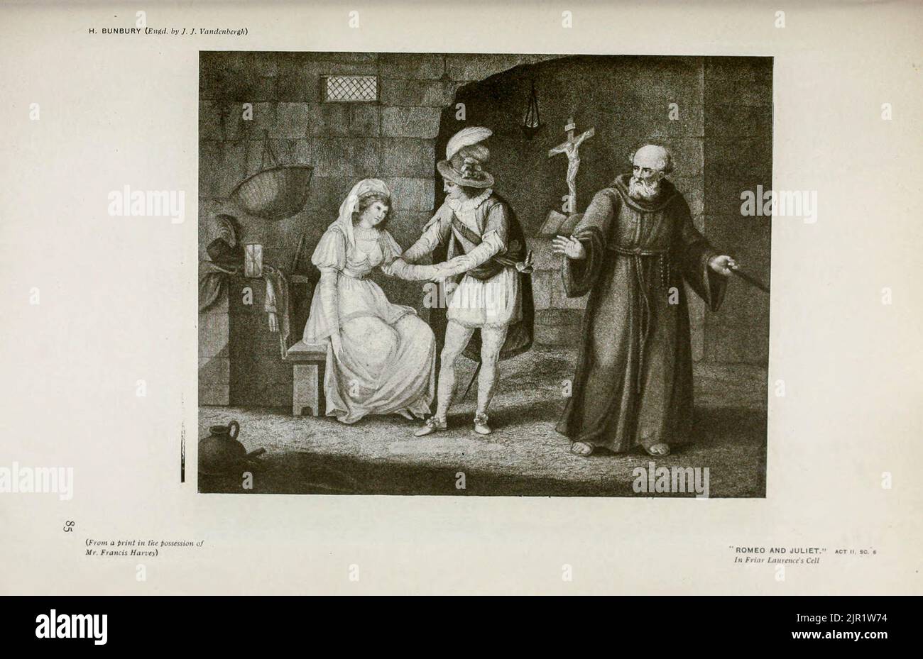 Romeo and Juliet act ii sc 6 in Friar Laurence's Cell by H. Bunbury ...