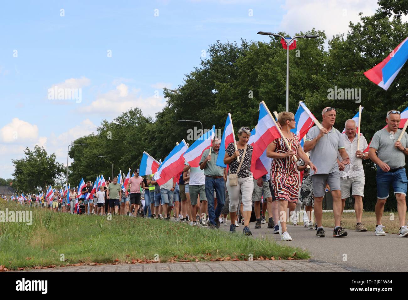 ALBERGEN - Netherlands, 2022-08-21 14:20:00 ALBERGEN - Activists walk ...