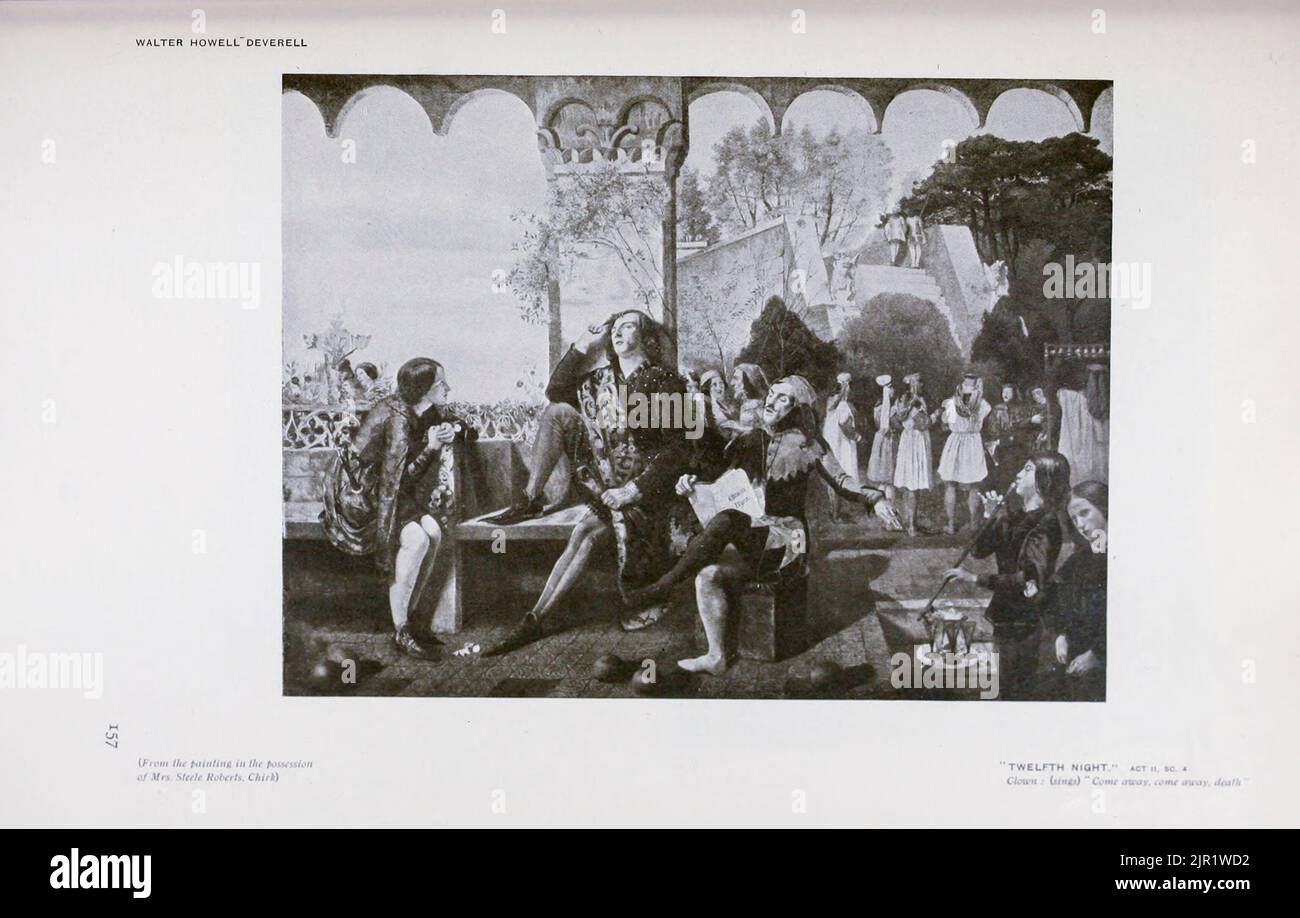Twelfth Night act II sc. 4 Clown (sings) Come Away, Come Away Death by ...