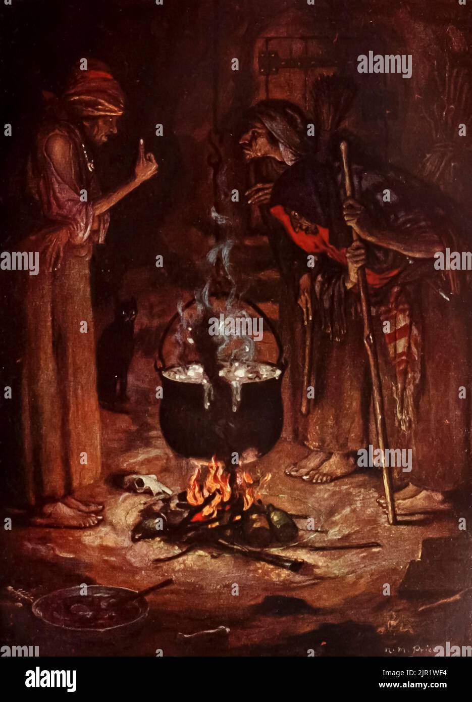 Macbeth illustration sisters hi-res stock photography and images - Alamy