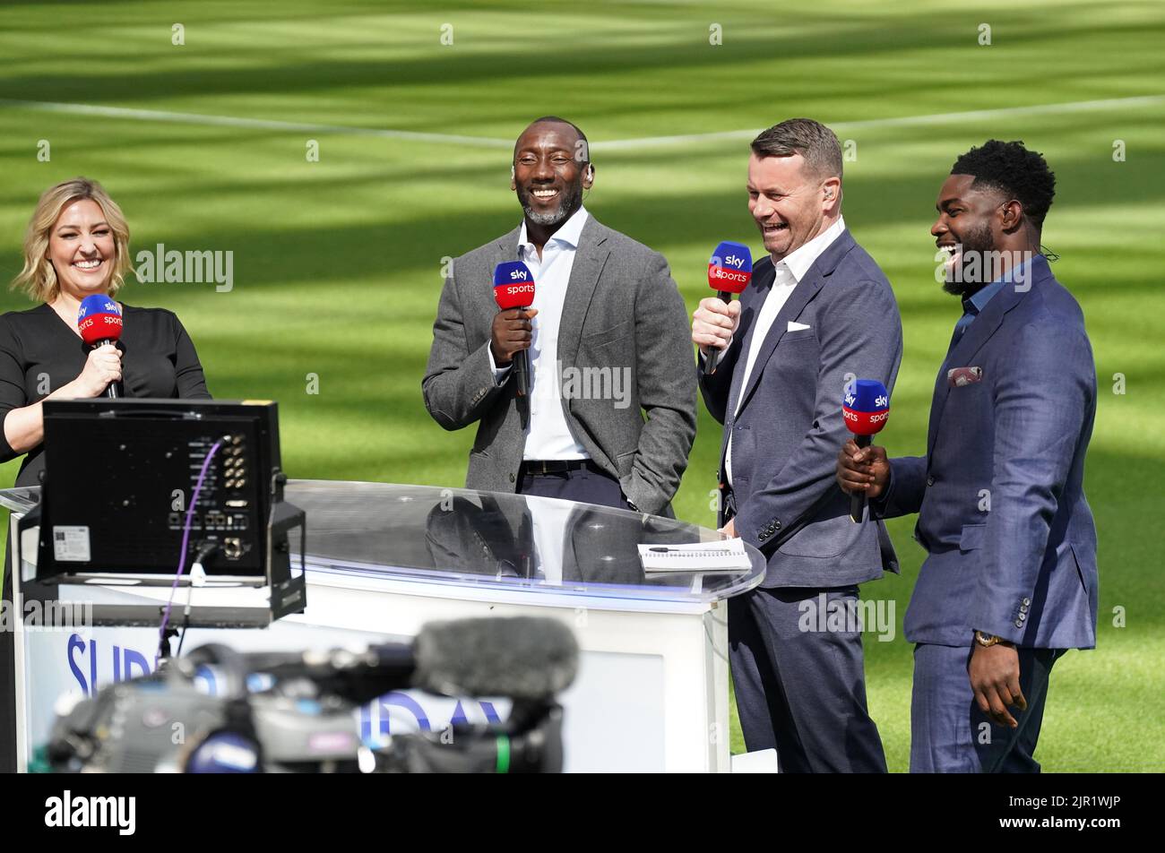 Sky Sports presenters ahead of the Premier League match at St. James ...