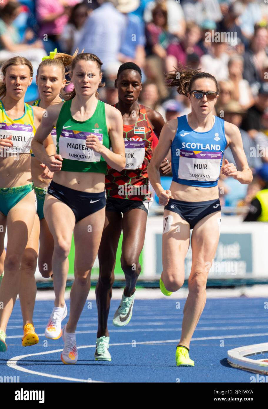 Laura Muir of Scotland and Ciara Mageean of Northern Ireland competing ...