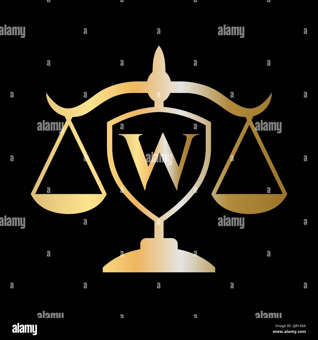 Initial Letter W Law Firm Logo. Legal Logo and Lawyers in Alphabet ...