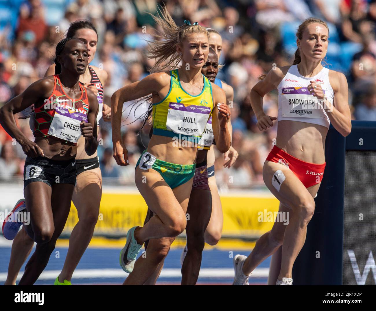 Jessica Hull of Australia, Katie Snowden of England competing in the ...