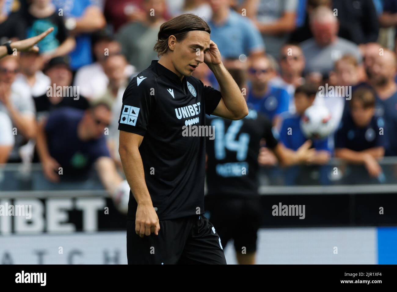 Brugge, Belgium, 21 August 2022, Club's Casper Nielsen pictured during ...