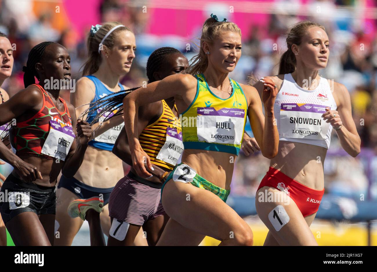Jessica Hull of Australia, Katie Snowden of England competing in the ...