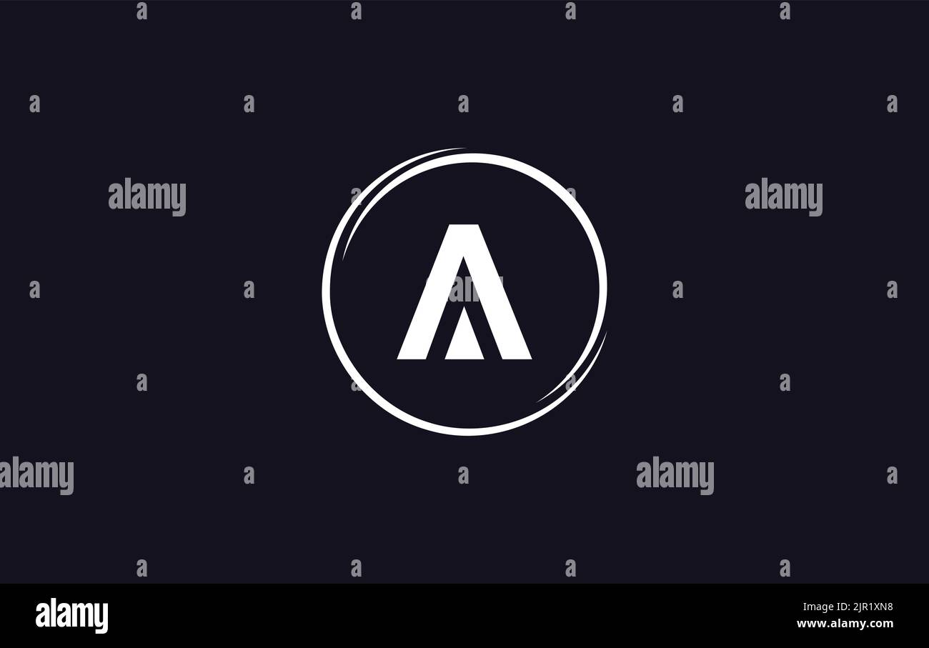 Simple circle and modern letter logo design vector for brand and ...