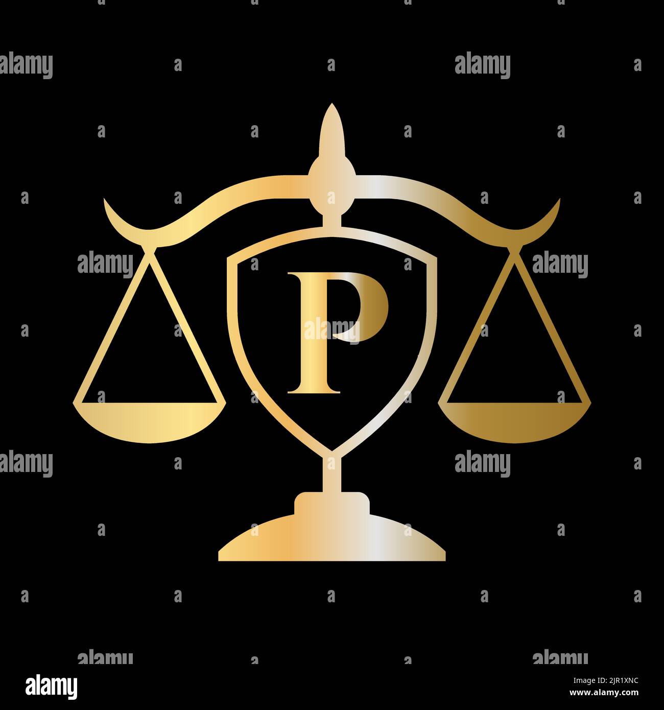 Initial Letter P Law Firm Logo. Legal Logo and Lawyers in Alphabet ...