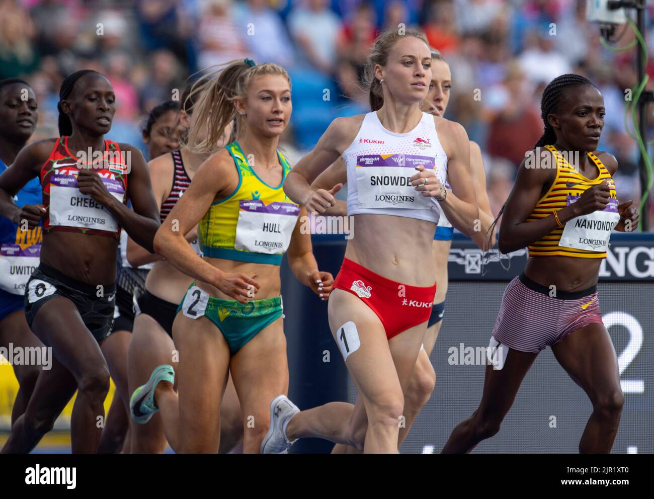 Jessica Hull of Australia, Katie Snowden of England competing in the ...