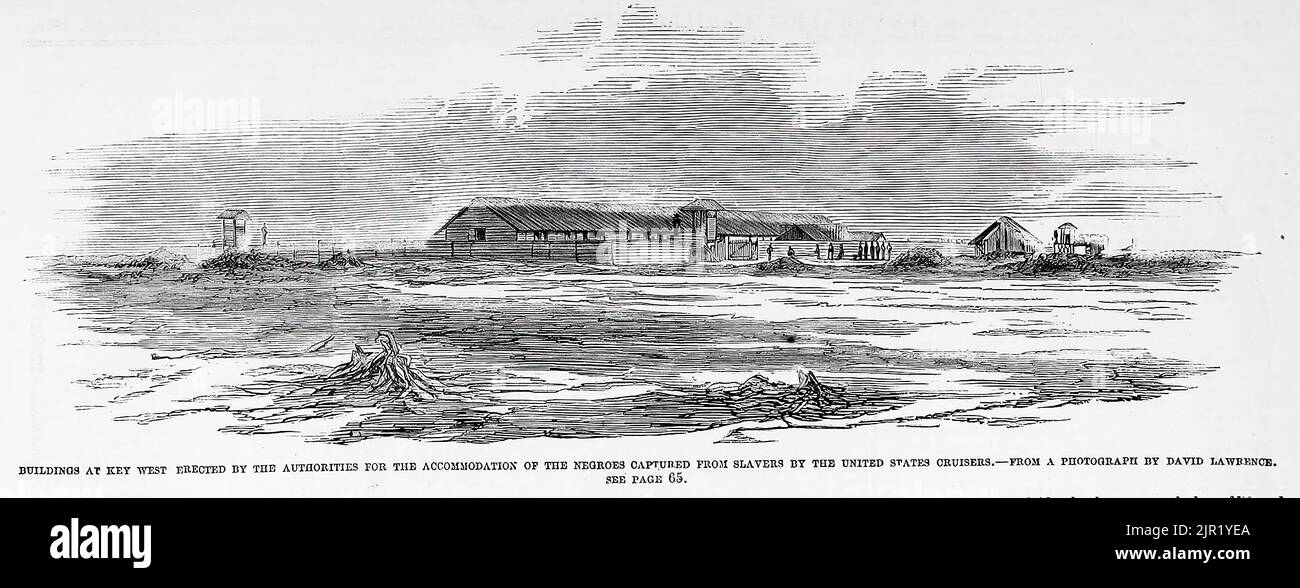 Buildings at Key West erected by the authorities for the accommodation ...