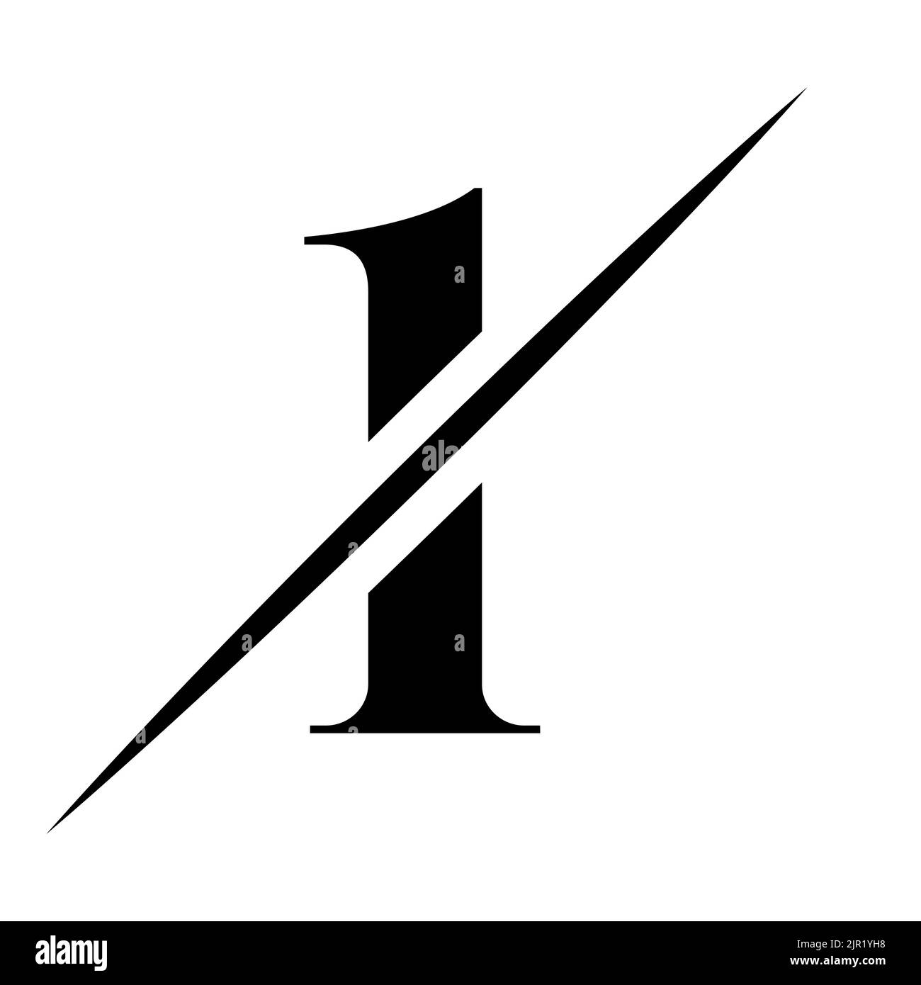 Letter 1 Luxury, Beauty and Fashion Logo Design . Monogram Letter 1 ...