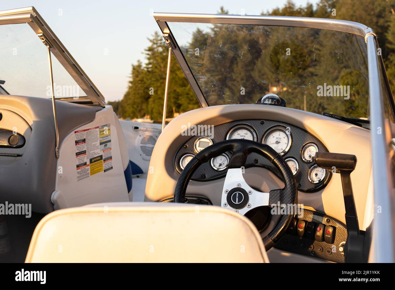 Cockpit inside boat hi-res stock photography and images - Alamy