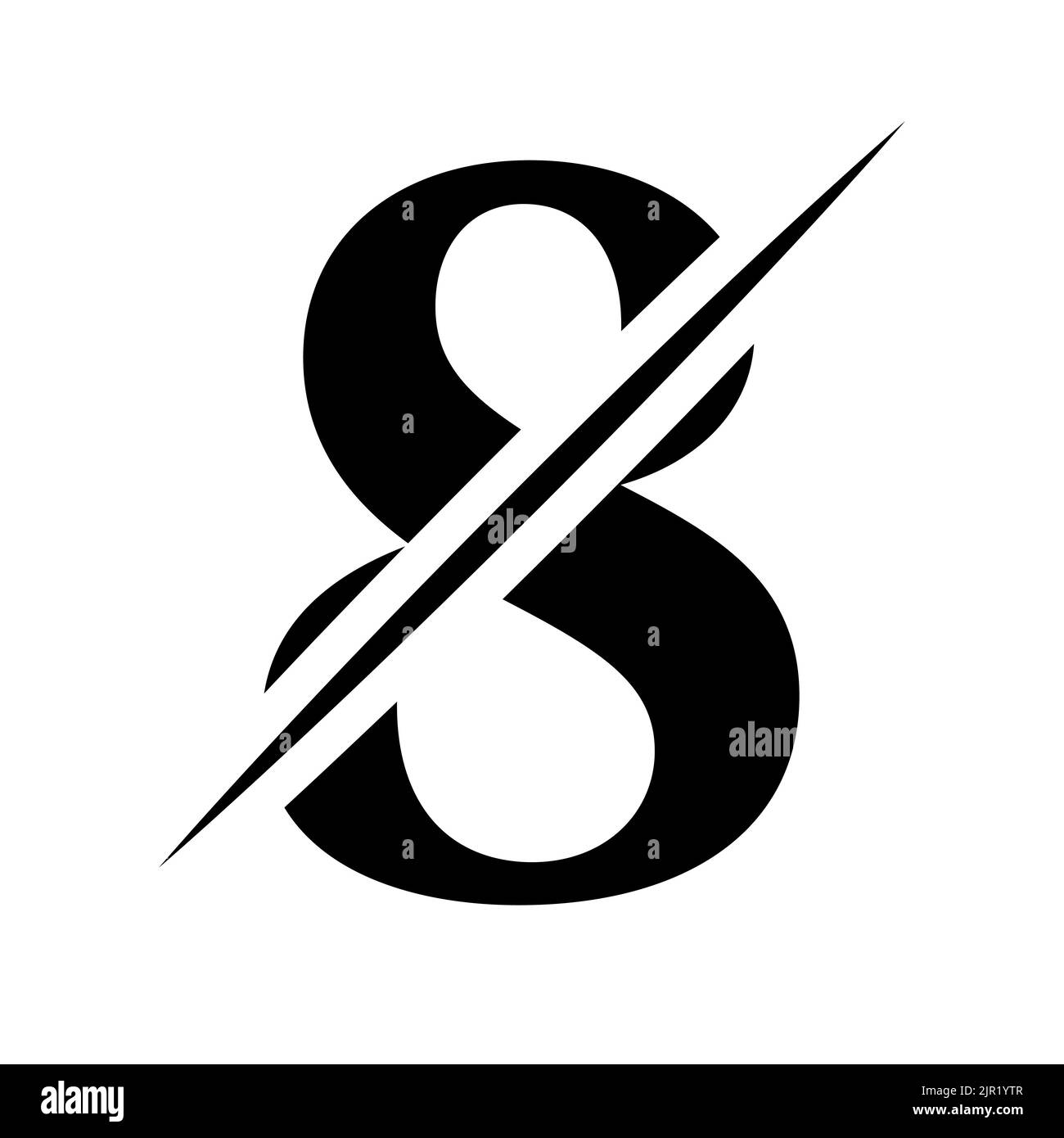 Letter 8 Luxury, Beauty and Fashion Logo Design . Monogram Letter 8 ...