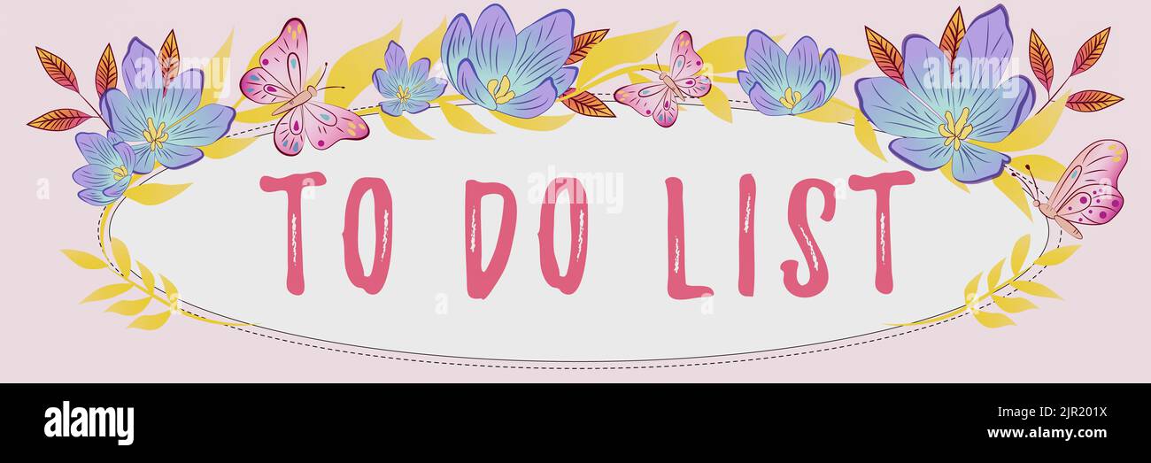 Inspiration showing sign To Do List. Business approach A structure that ...